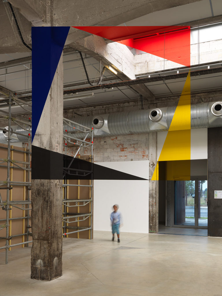 Suite d'éclats, Felice Varini : HAB Galerie, Nantes - Eva Albarran & Co